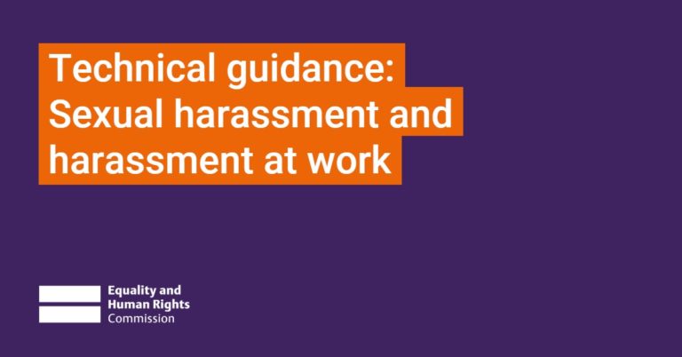 Preventing and responding to sexual harassment at work: a guide for ...